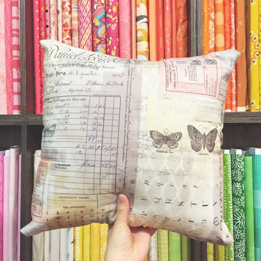 Learning how to sew a pillow at The Workroom – The Paper Trail Diary